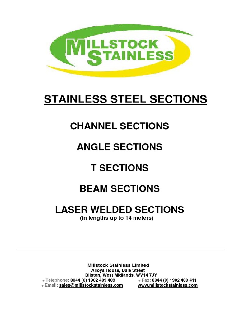 Steel Sections | PDF | Welding | Construction