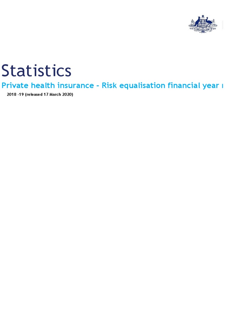 Private Health Insurance Risk Equalisation Financial Year Results 2018 ...
