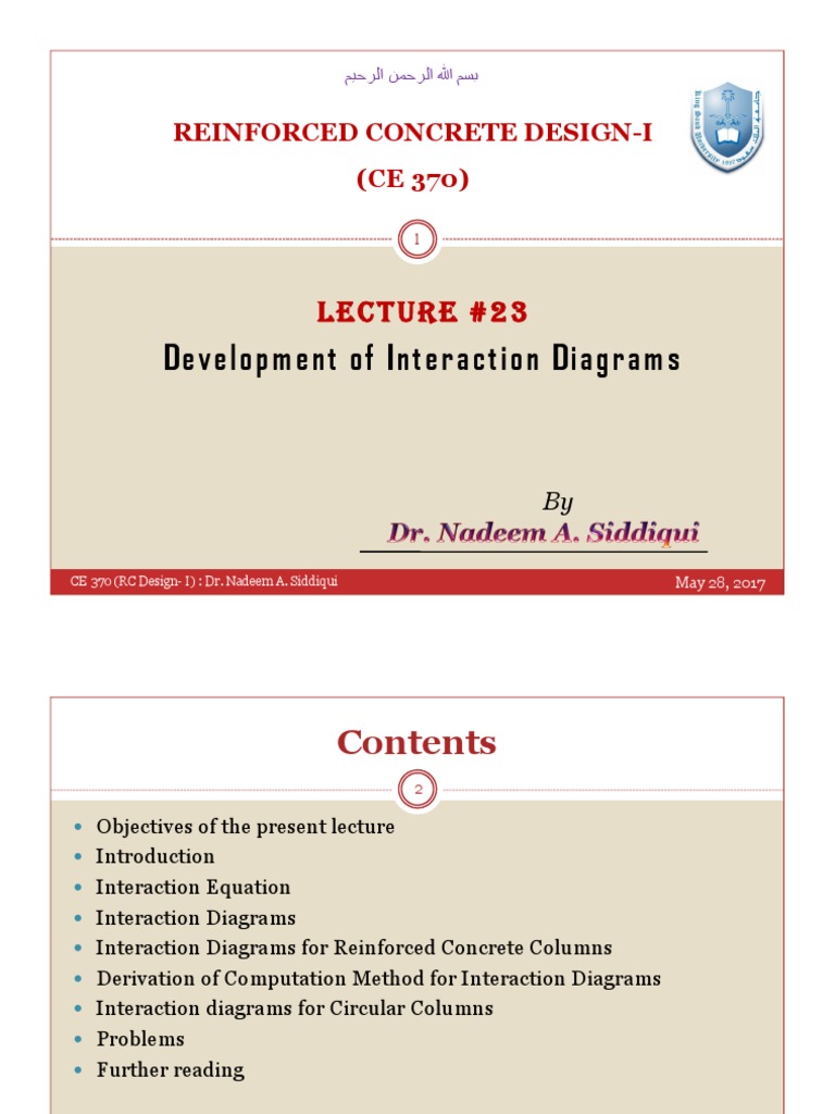 CE 370-Lecture-23 (Development of Interaction Diagrams) (Read-Only) PDF ...