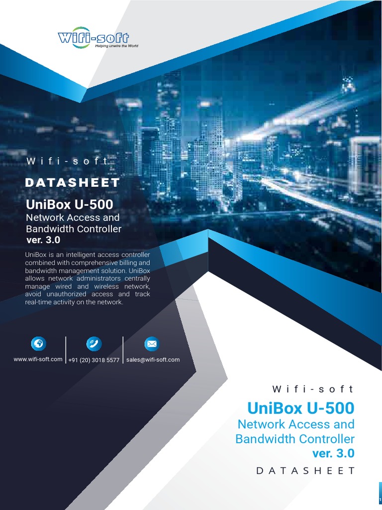 Datasheet: Unibox U-500 | PDF | Computer Network | Load Balancing ...