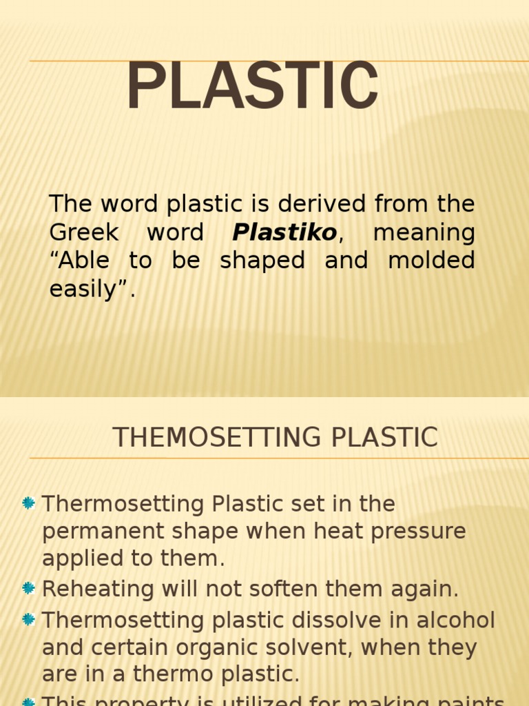 Thermosetting Plastic | PDF | Polyurethane | Polyester