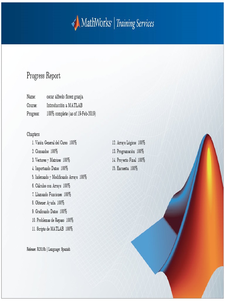 Certificado de Matlab | PDF