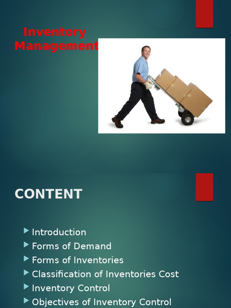 Inventory Management Dcu | PDF | Inventory | Lean Manufacturing