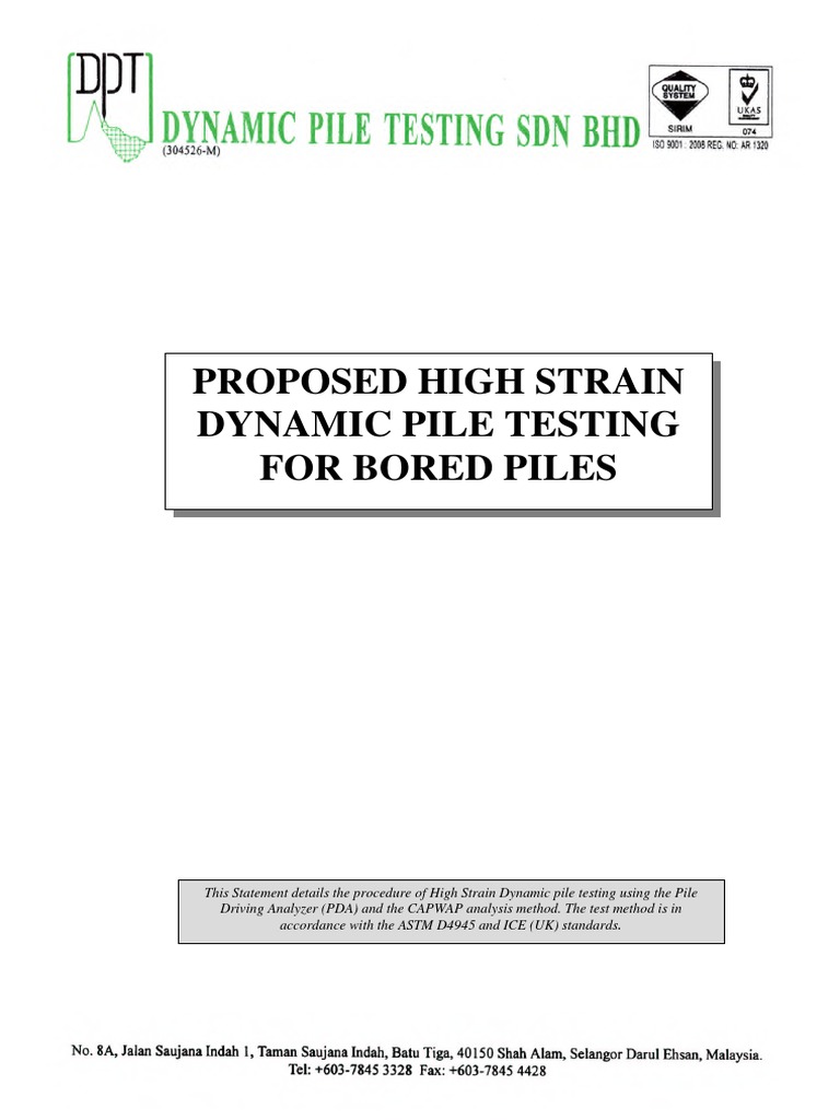 PDA Method Statement | PDF | Deep Foundation | Personal Digital Assistant