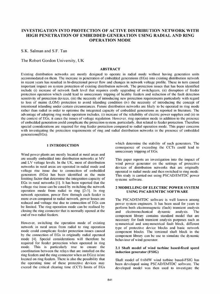 Investigation Into Protection of Active Distribution Network With High ...