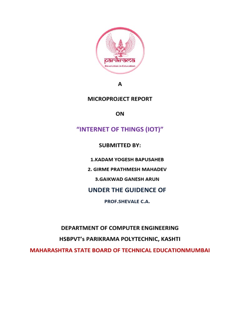 ETI Projects | PDF | Internet Of Things | Artificial Intelligence