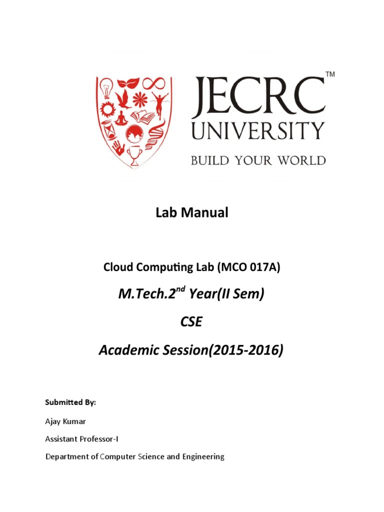 Cloud Lab Manual | PDF | Virtual Machine | Operating System