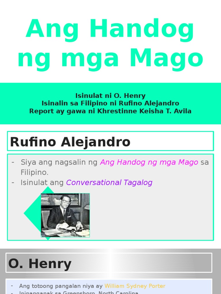 Ang Handog NG Mga Mago | PDF