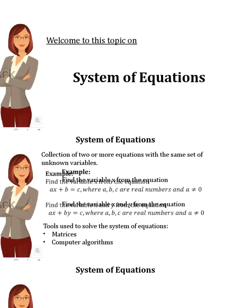 Solving Systems of Equations Guide | PDF | Equations | Multiplication