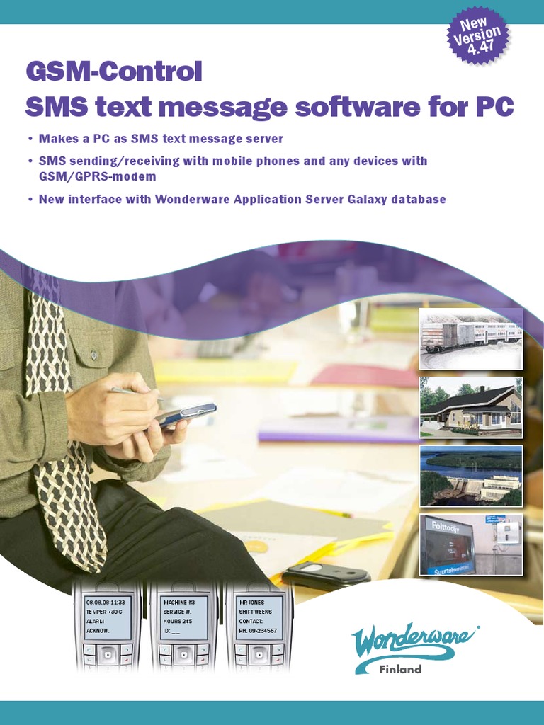 GSM-Control SMS Server for PC Automation | PDF | Scada | Computing
