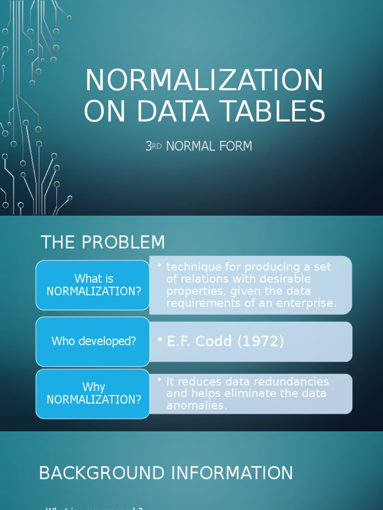 Normalization On Data Tables | PDF | Data Management | Information Science