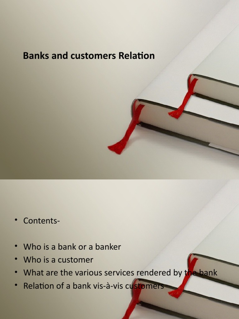 Banks and Customers Relation (1) - 2 | PDF | Trust Law | Banks
