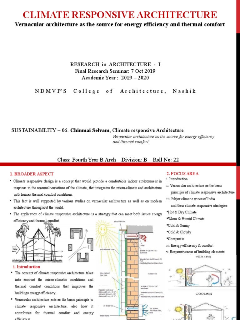 Climate Responsive Architecture: Vernacular Architecture As The Source For Energy Efficiency and ...