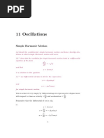 Oscillation Formula Sheet | PDF