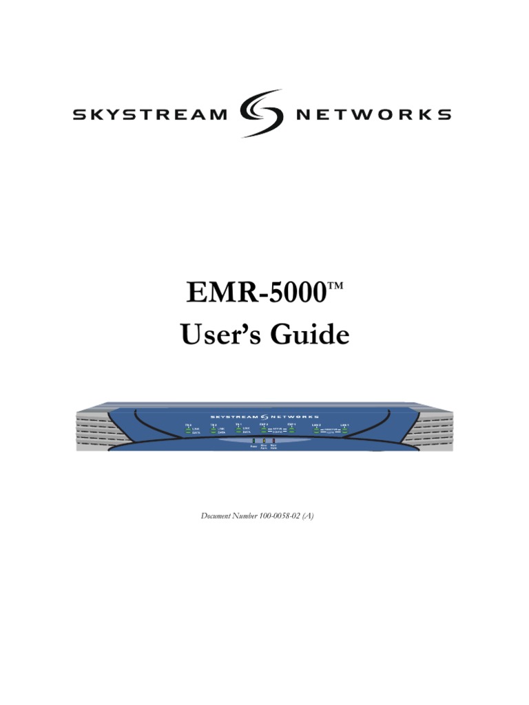 EMR-5000 User's Guide: Document Number 100-0058-02 (A) | Download Free ...