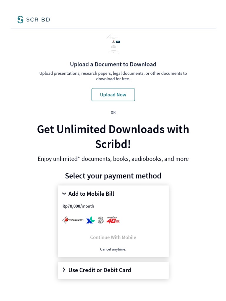 Choose A Plan - Scribd | PDF