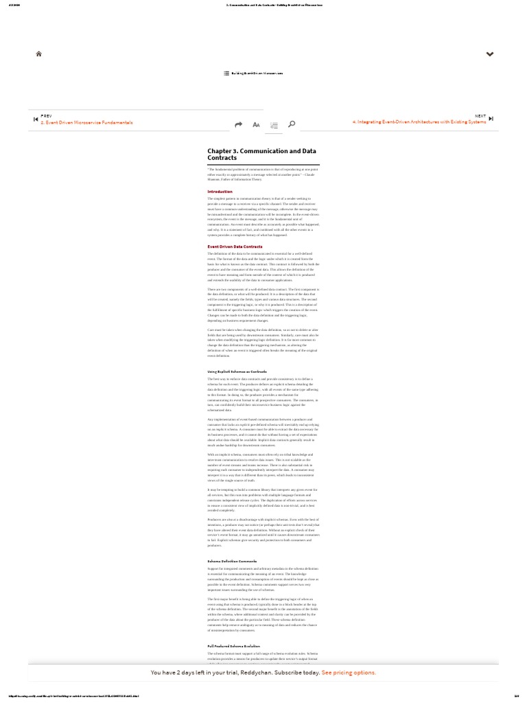 Communication and Data Contracts - Building Event-Driven Microservices | PDF | Conceptual Model ...