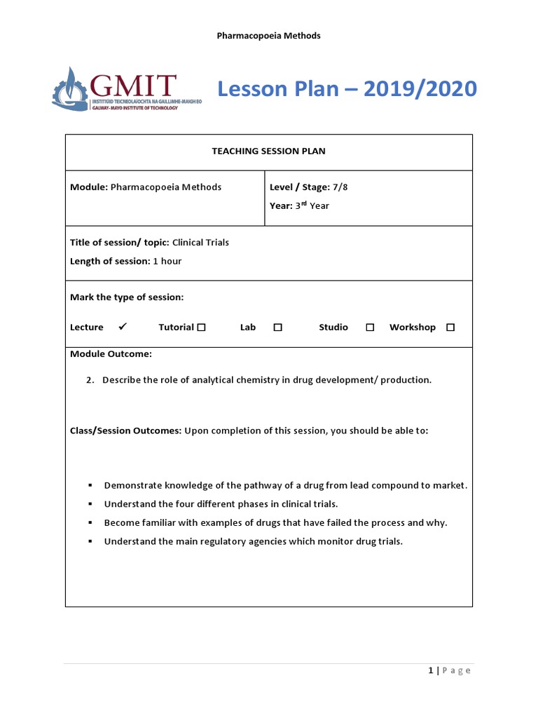 Clinical Trials for Pharmacy Students | PDF | Career & Growth | Wellness