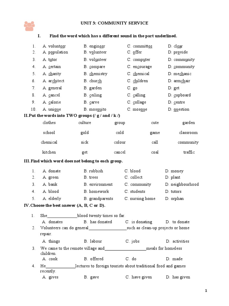 Unit 3: Community Service Review | PDF