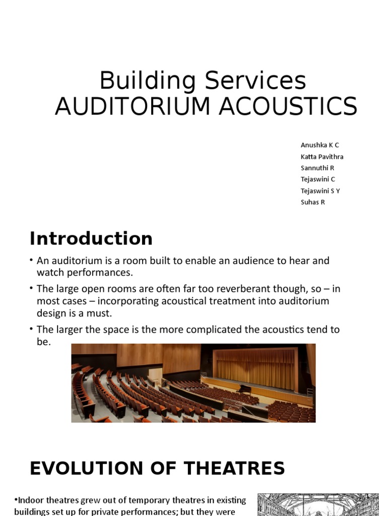 Auditorium Acoustics Design Guide | PDF | Theatre | Building Engineering
