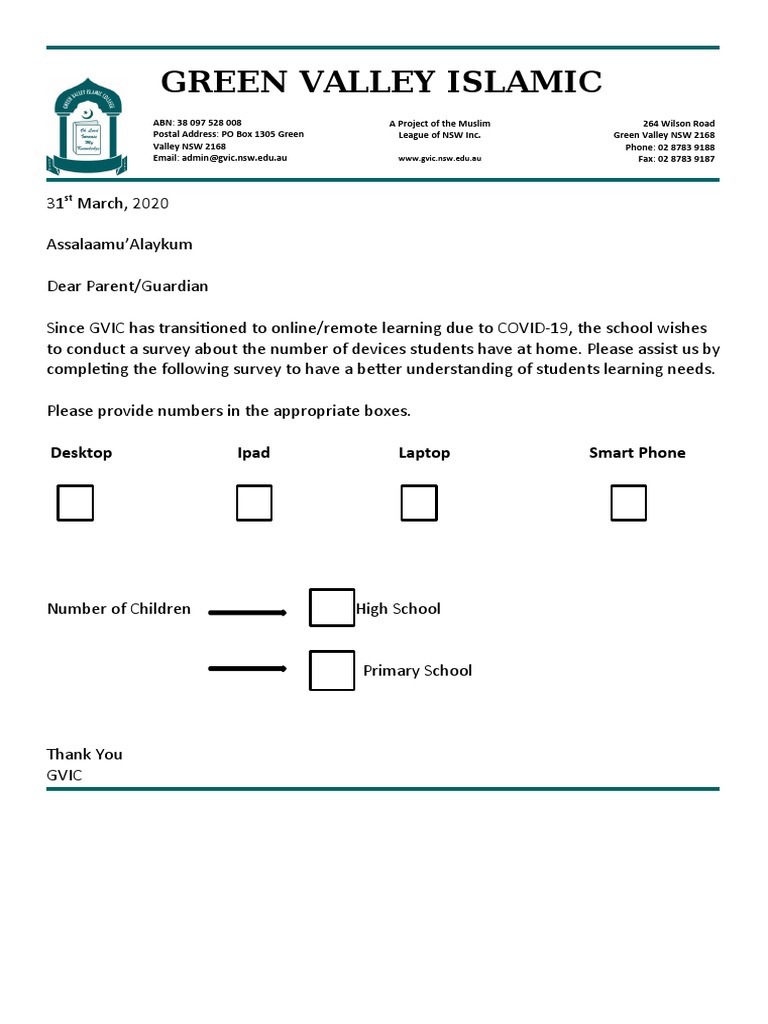 GVIC Survey 2020 | PDF