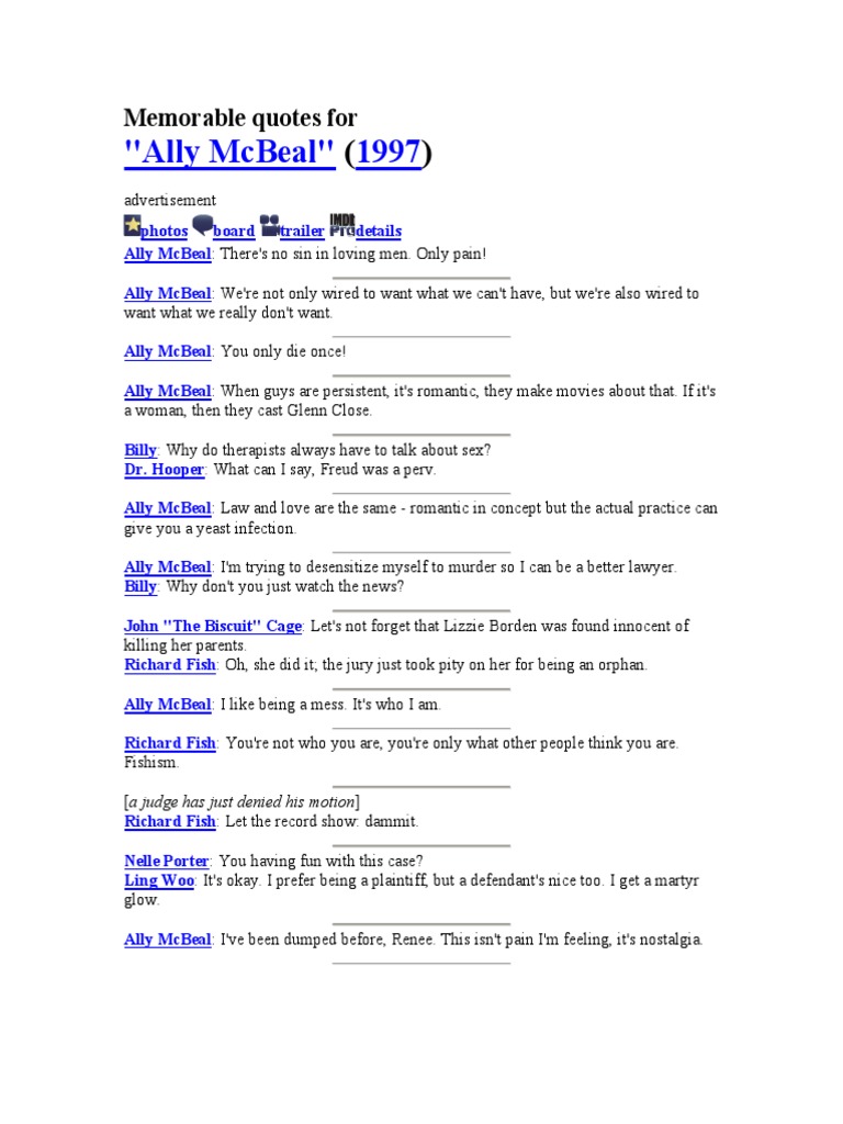 Ling Ally Mcbeal Quotes
