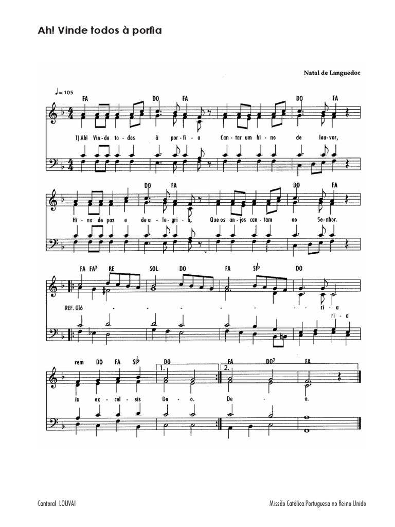 Ah! Vinde Todos À Porfia PDF | PDF