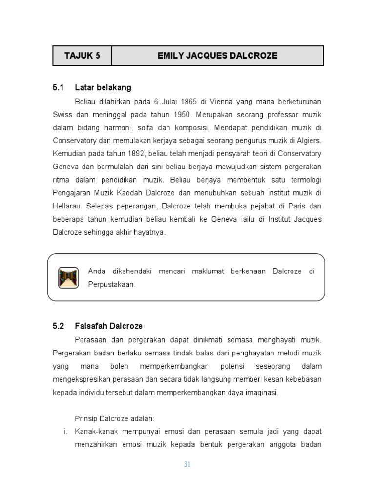 08 - Tajuk 5 - EMILY JACQUES DALCROZE | PDF