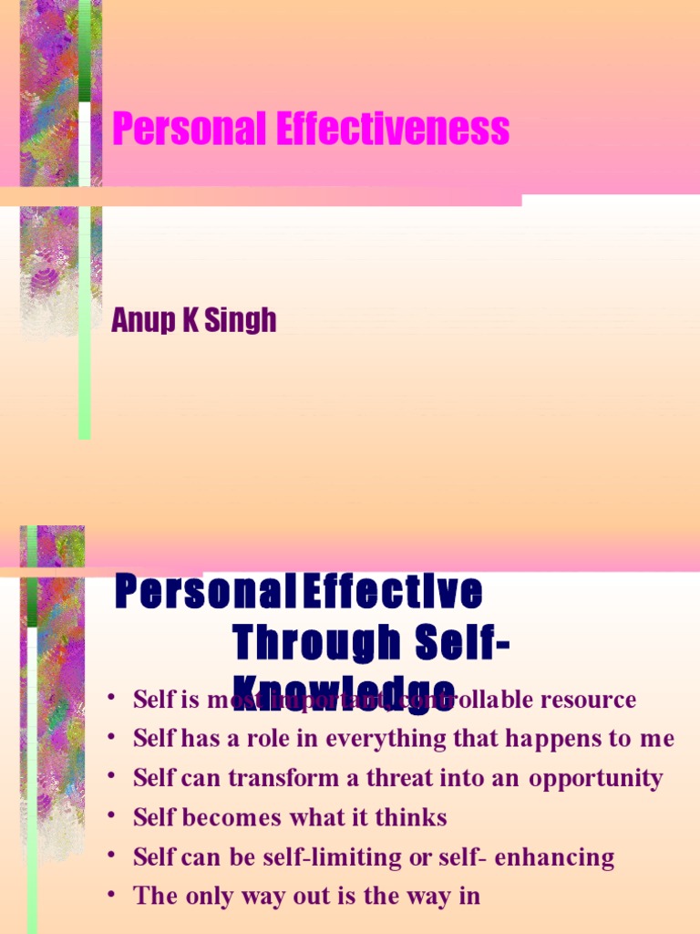 Principles of Personal Effectiveness | PDF | Self Concept | Self