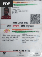 aadhar card | PDF | Security Technology | Computer Access Control