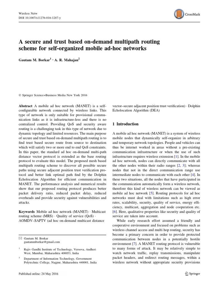 A Secure and Trust Based On-Demand Multipath Routing Scheme For Self-Organized Mobile Ad-Hoc ...