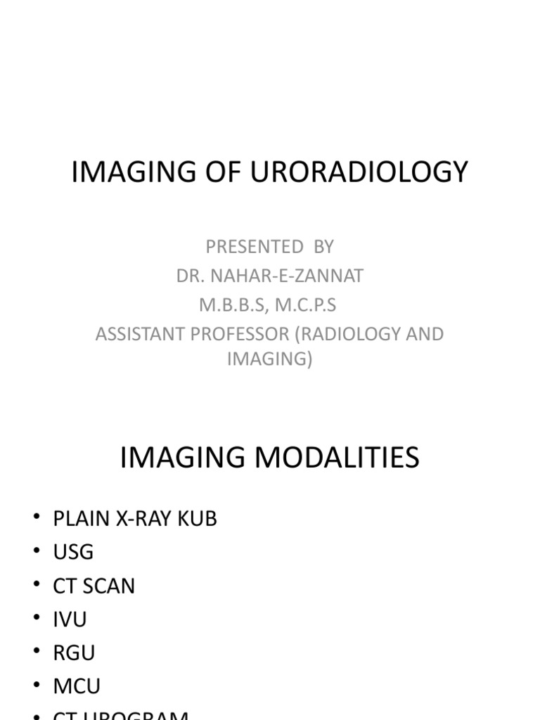 Imaging of Uroradiology | PDF | Urology | Medical Specialties