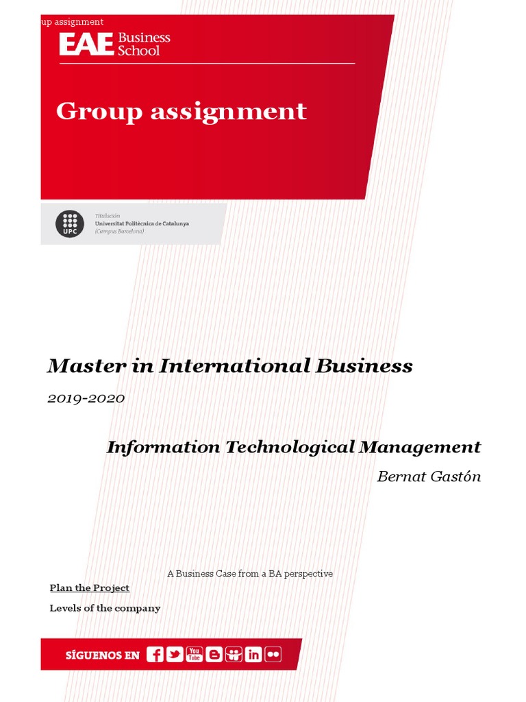 Group Assignment: Master in International Business | PDF | Verification ...