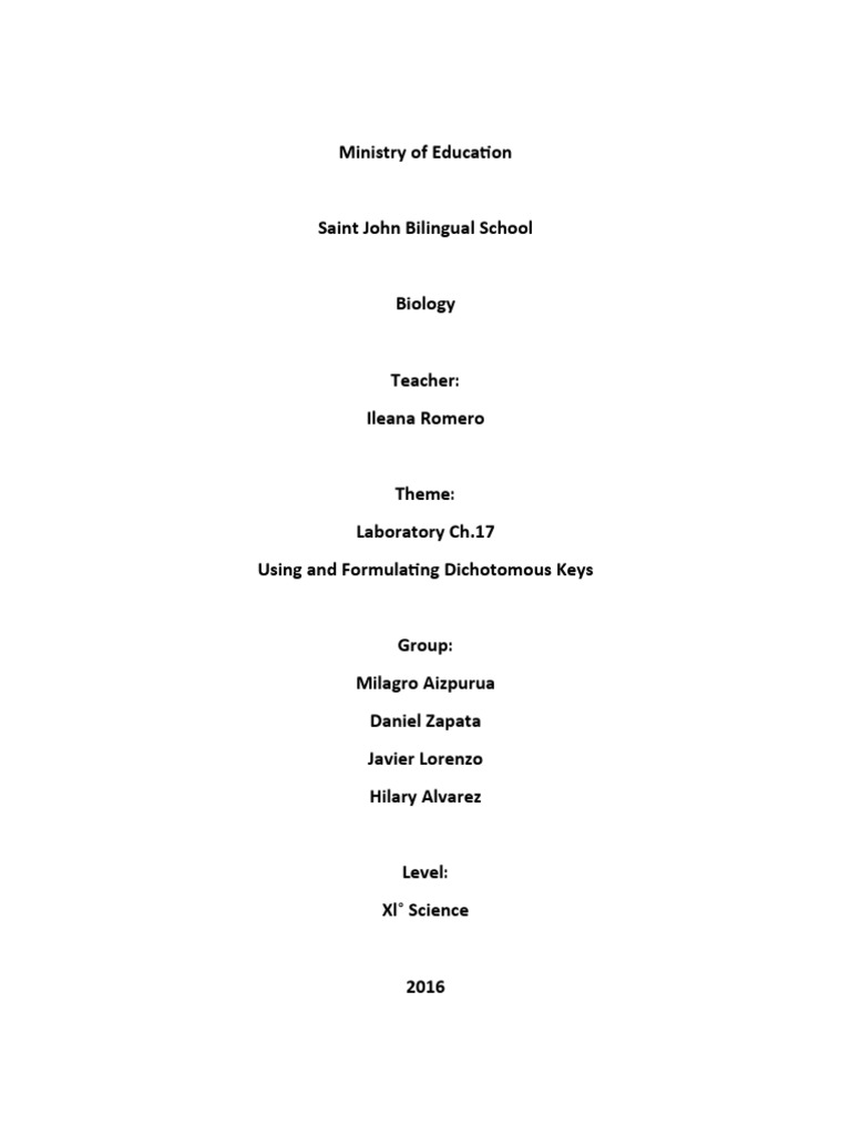 Using Dichotomous Keys in Biology | PDF | Taxonomy (Biology) | Leaf