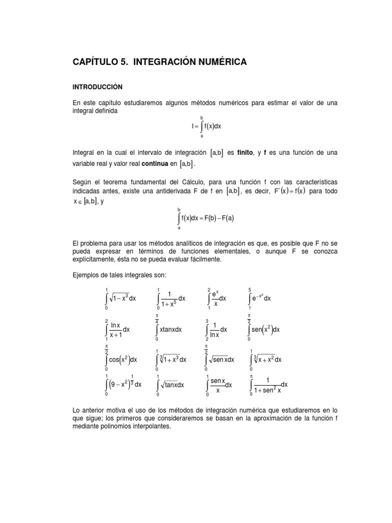 6.2 Integracion Numerica Simpson-Romberg PDF | PDF | Integral ...