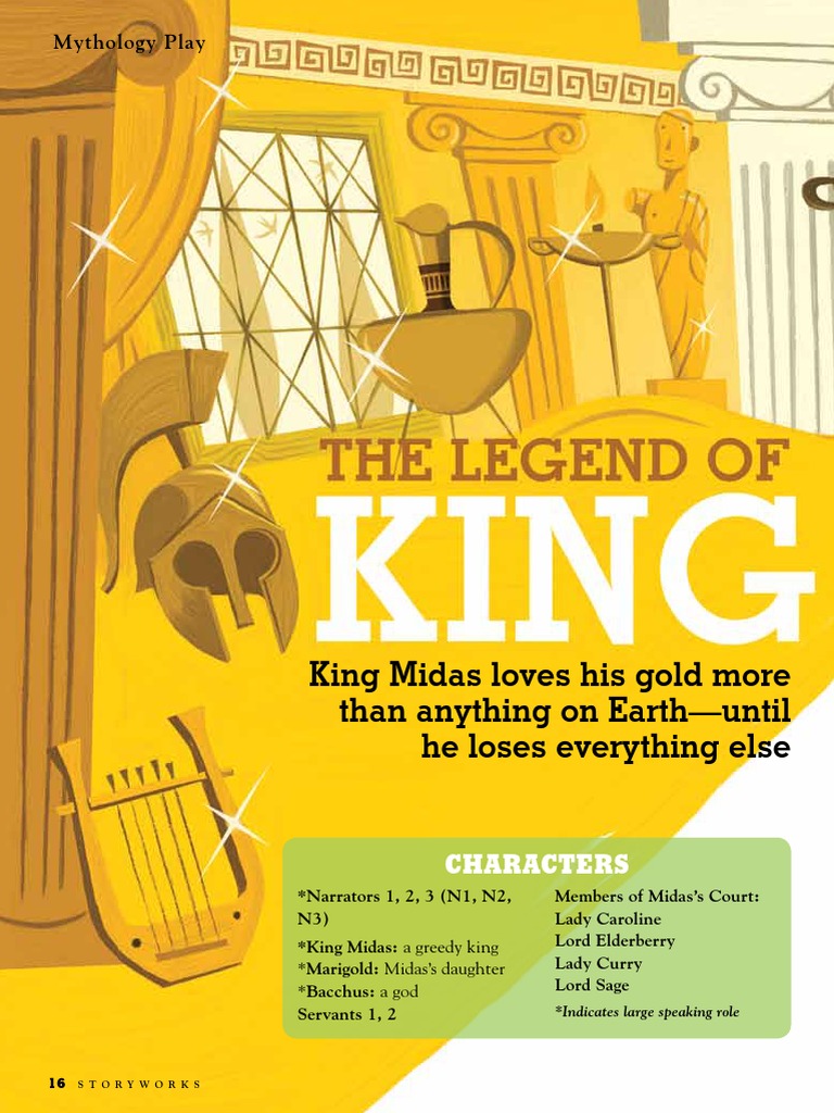 Grade 4 Mythology Legend of King Midas Play Readers Theater | PDF ...