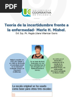 Biografía y teoría de Merle H. Mishel | PDF | Enfermería | Incertidumbre