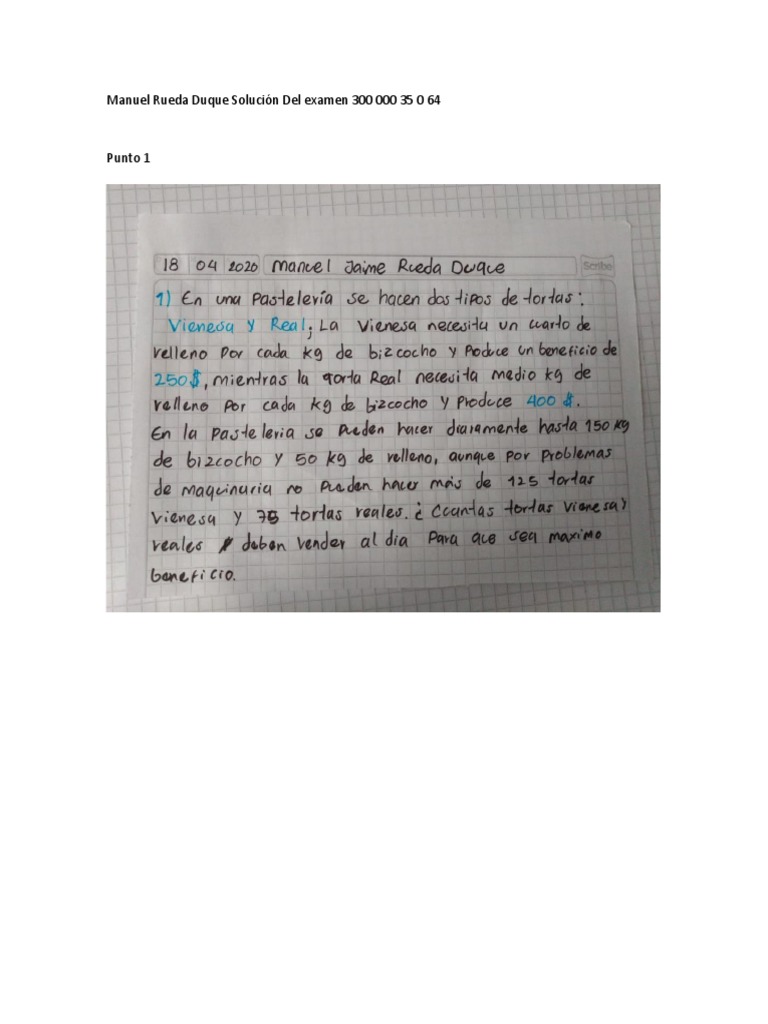 Programación Lineal Método Simplex Pdf