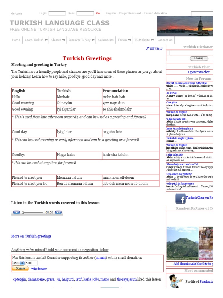 Essential Turkish Greetings Guide | PDF | Linguistics | Semiotics