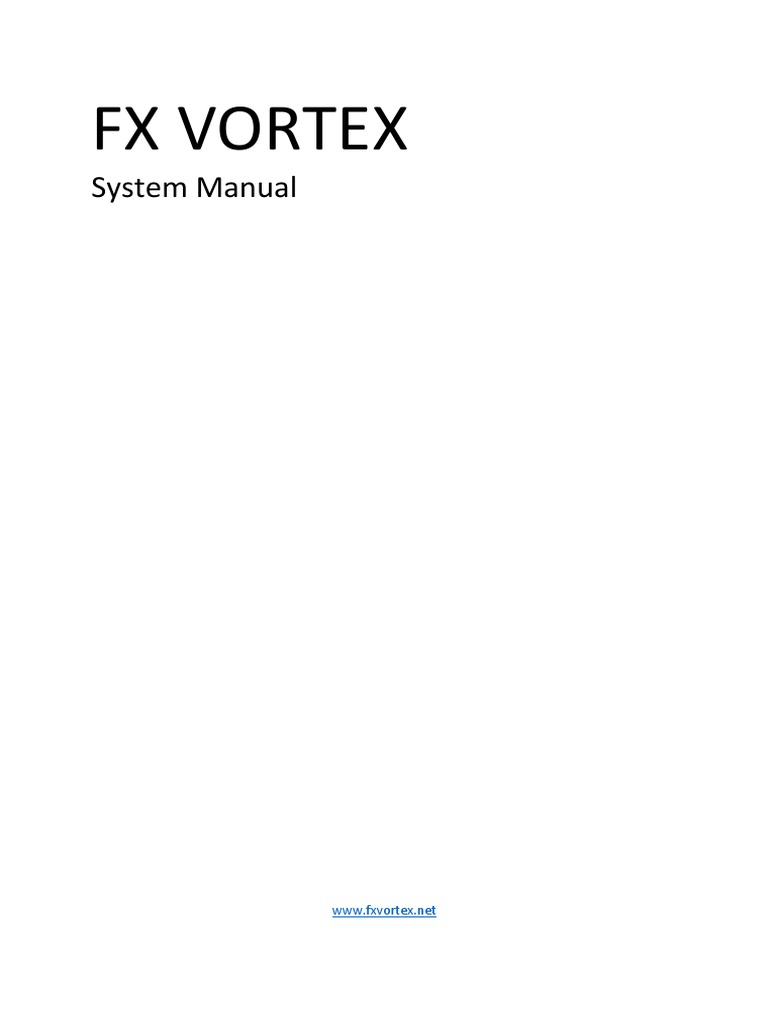 FXVORTEX - Users Manual PDF | PDF | Order (Exchange) | Computer File