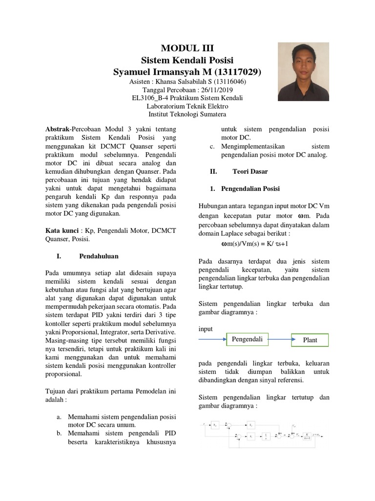 B-4 - 03 - Syamuel Irmansyah M - 13117029 - EL3106 - Khansa PDF | PDF