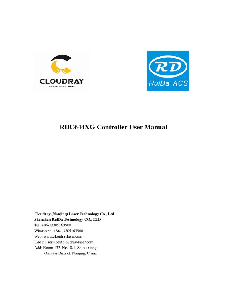 Control Manual Ruida RDC6442 PDF | PDF | Usb | Copyright
