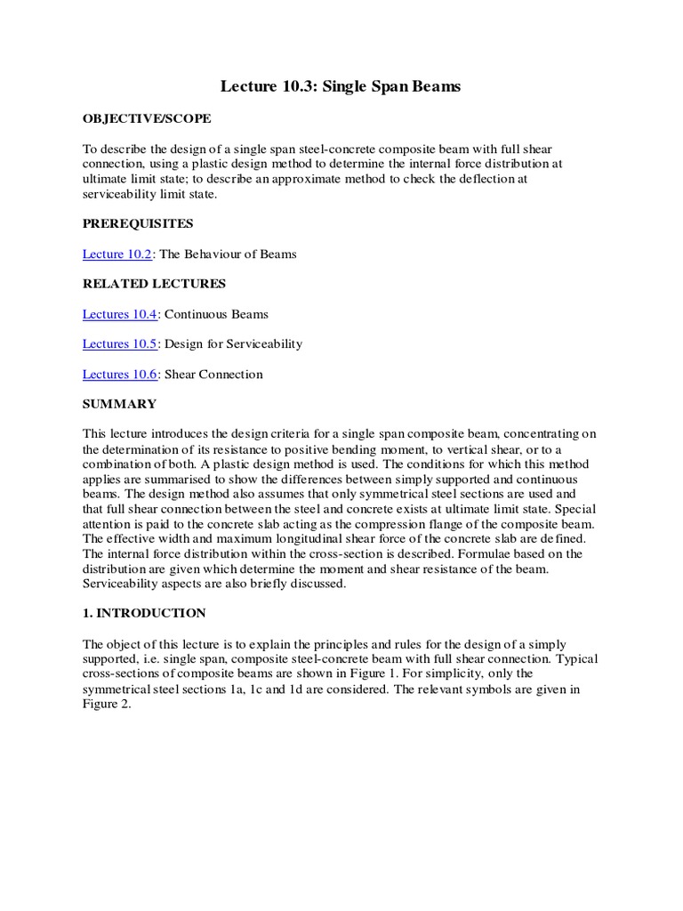 Composite Structures Full Notes Part 3 PDF | PDF | Bending | Beam ...