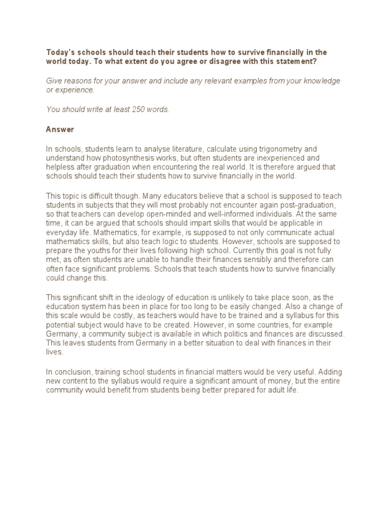 Give Reasons For Your Answer and Include Any Relevant Examples From ...