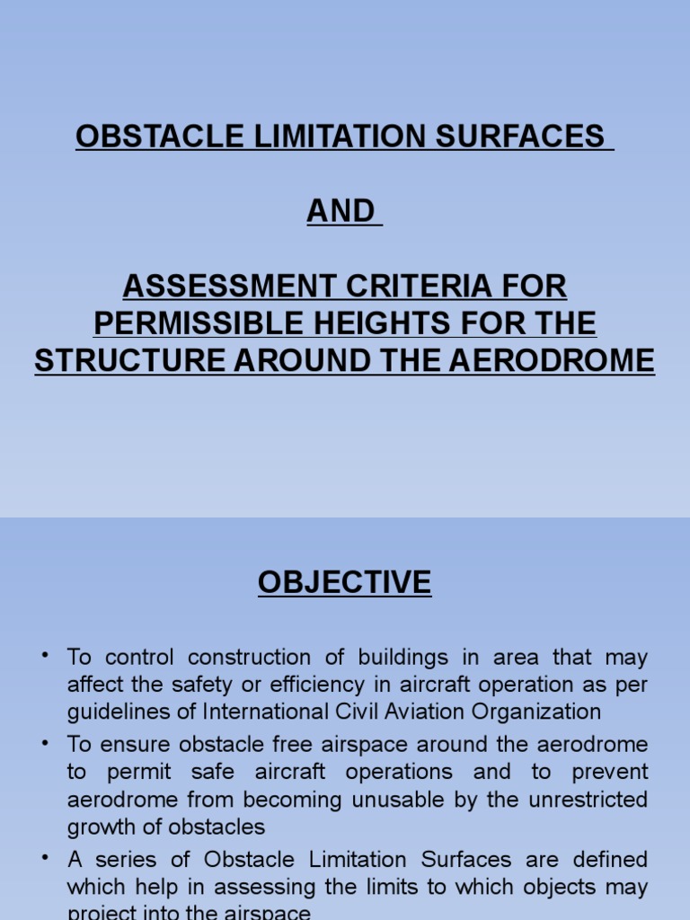 Obstacle Limitation Surfaces | PDF | Aircraft | Airport