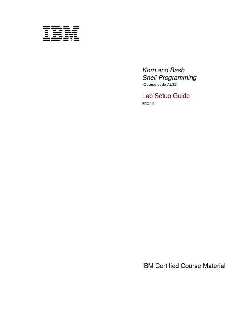 Korn and Bash Shell Programming Lab Exercises | PDF | Booting ...