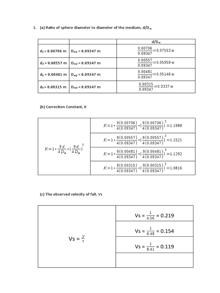 EXP1 12 Finalnafinal | PDF | Viscosity | Motion (Physics)
