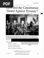 Answer Key To DBQ Constitution Tyranny | PDF | Separation Of Powers ...