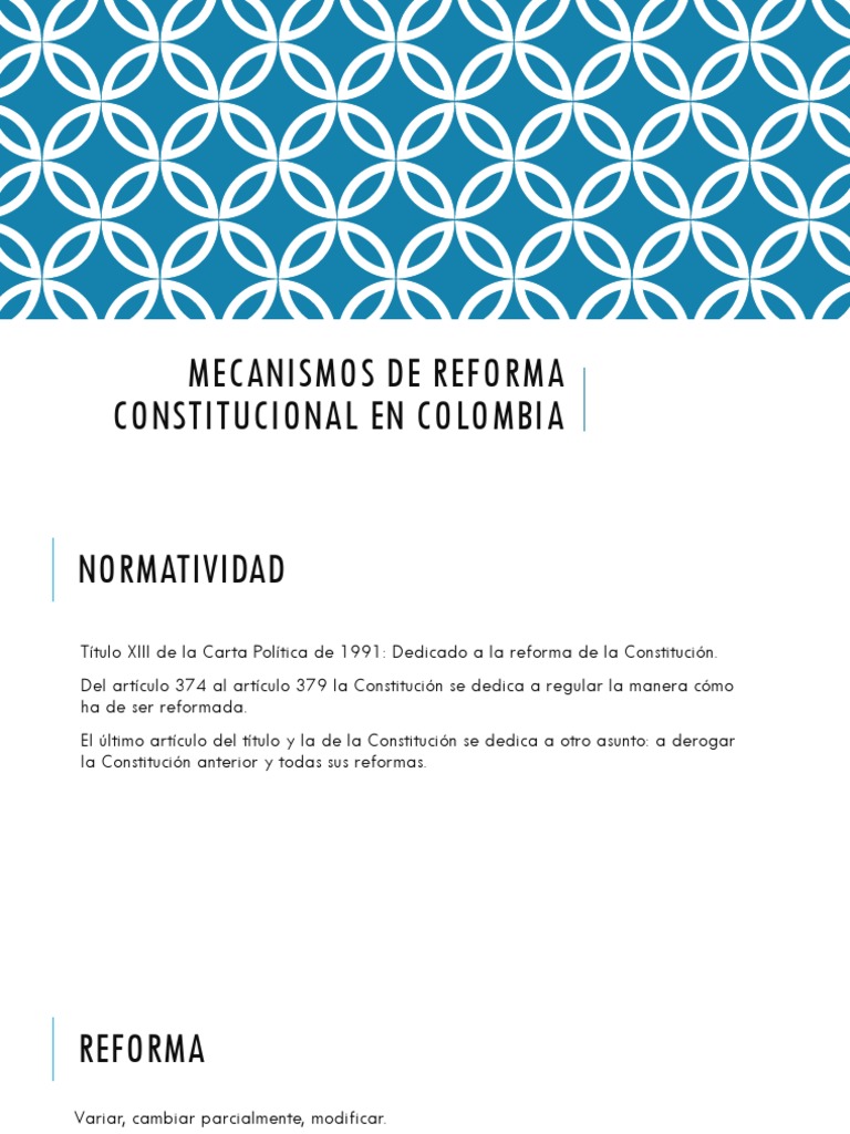 Presentación Mecanismos de Reforma Constitucional 1830 | PDF ... Presentación Mecanismos de Reforma Constitucional 1830 | PDF ...