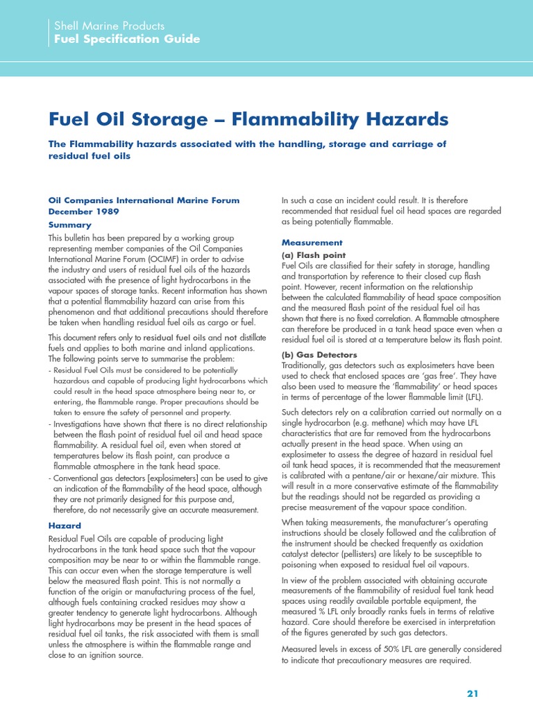 Storage and Handling | PDF | Fuels | Fuel Oil